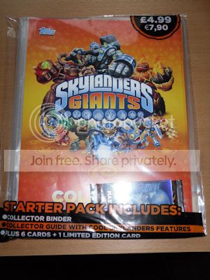 Topps Skylanders Giants Collector Cards Starter Pack